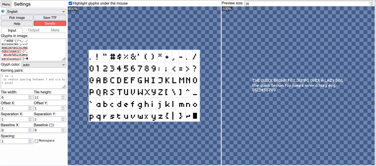 Pixelfont – Set Side B