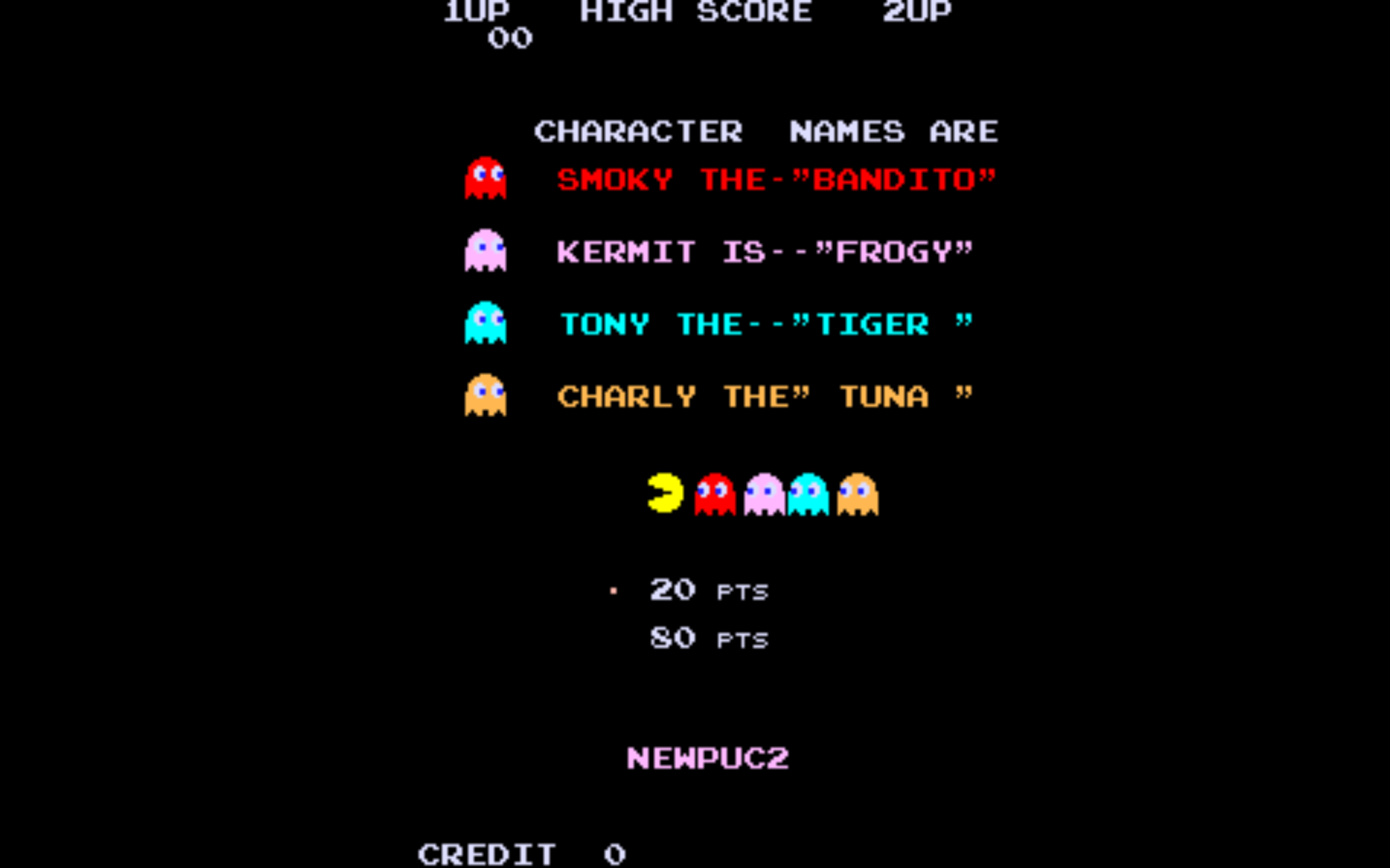 Names For Bootleg Pac-Man Ghosts – Set Side B