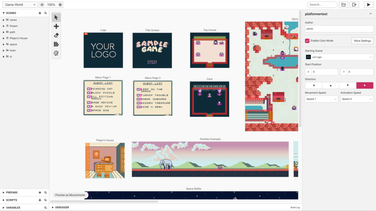 GB Studio & BB Studio – Set Side B