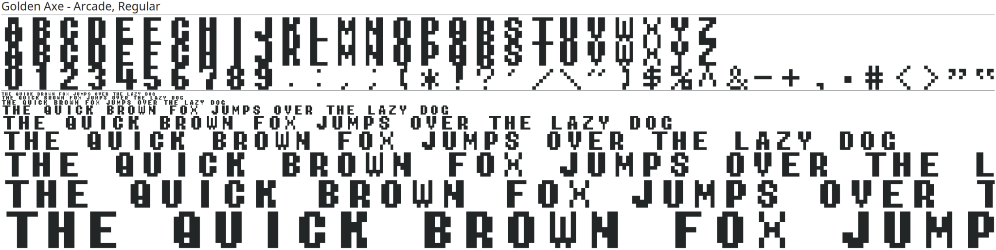 A Video Game Font Collection – Set Side B