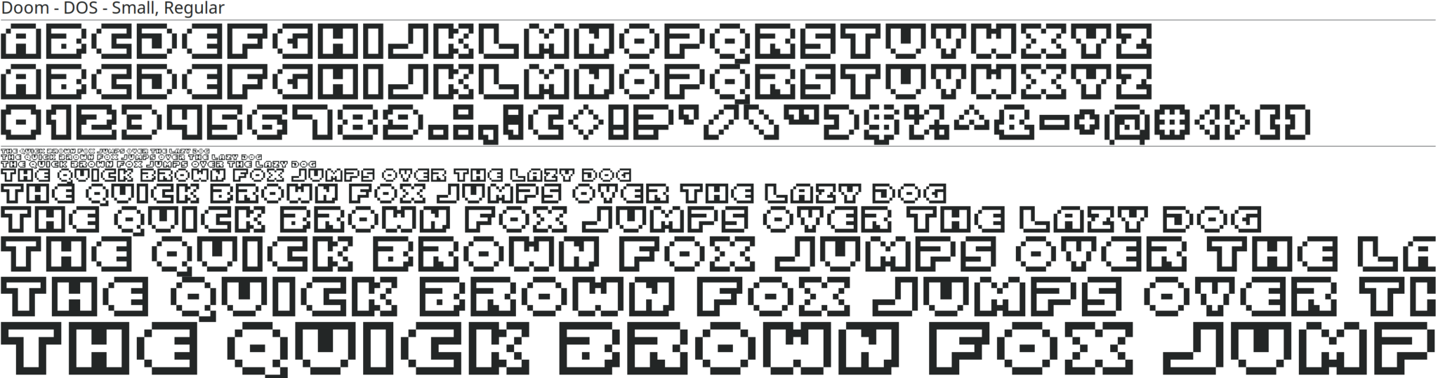 A Video Game Font Collection – Set Side B