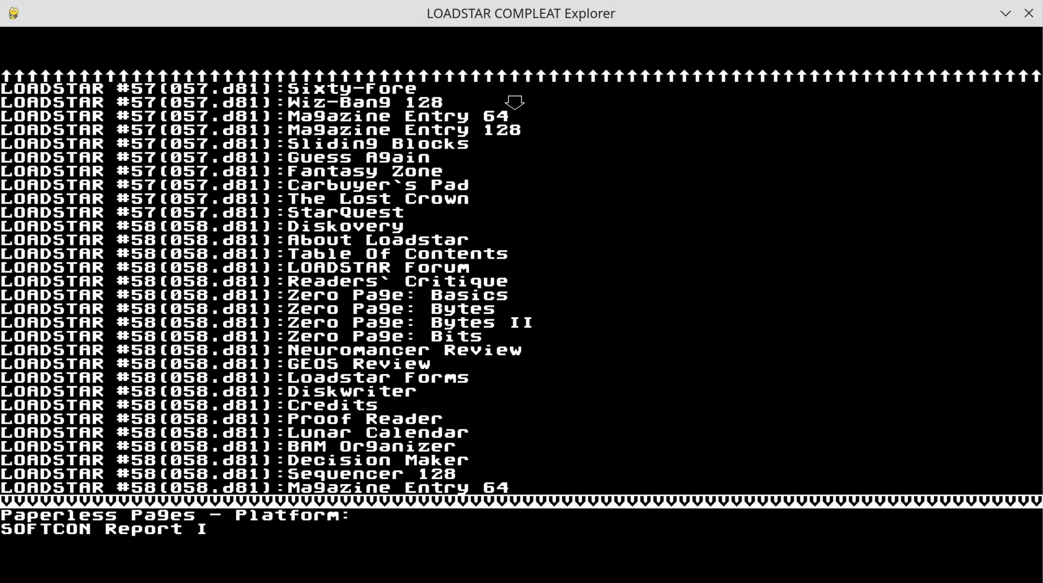 Loadstar Progress – Set Side B